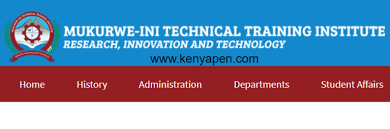 Mukurwe-ini Technical Training Institute Student Portal - www ...